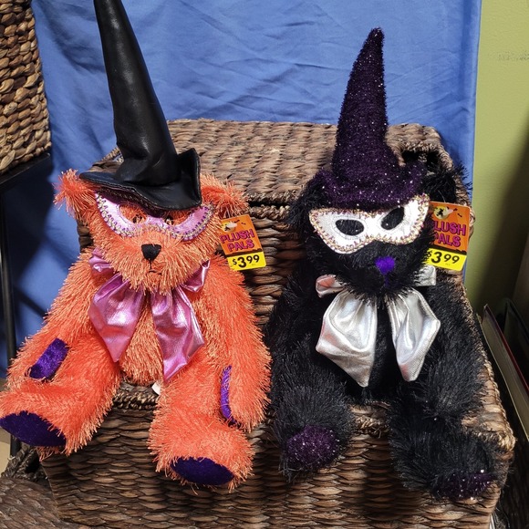 Dan Dee | Toys | Vintage Dan Dee Halloween Masked Teddy Bear Plush Set ...